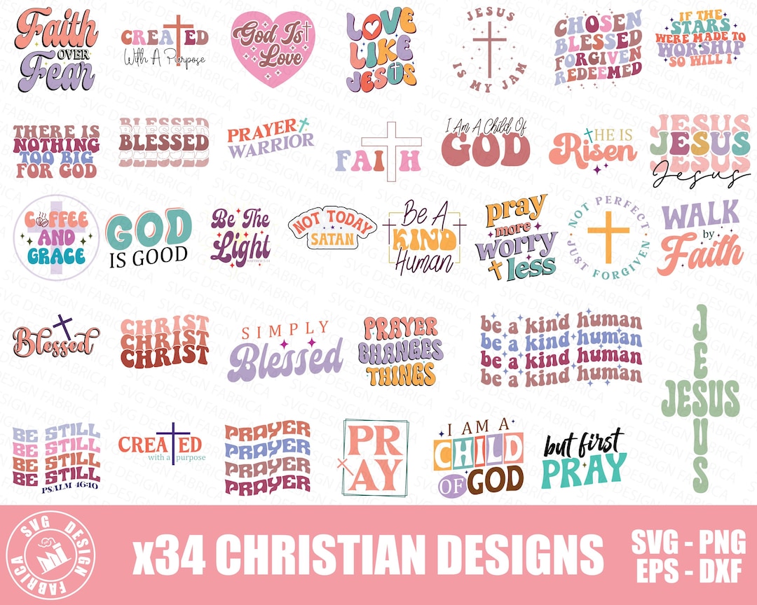 Christian Svg Bundle / Scripture Bundle / Bible Verse Svg / Religious ...