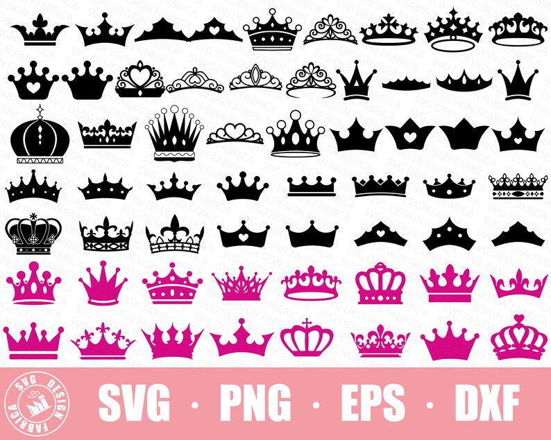 330+ Royal Crown Svg Bundle / Queen Crown Svg / Princess Crown ...