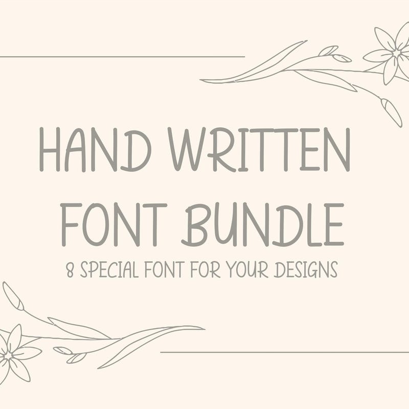 Handmade Font - Etsy