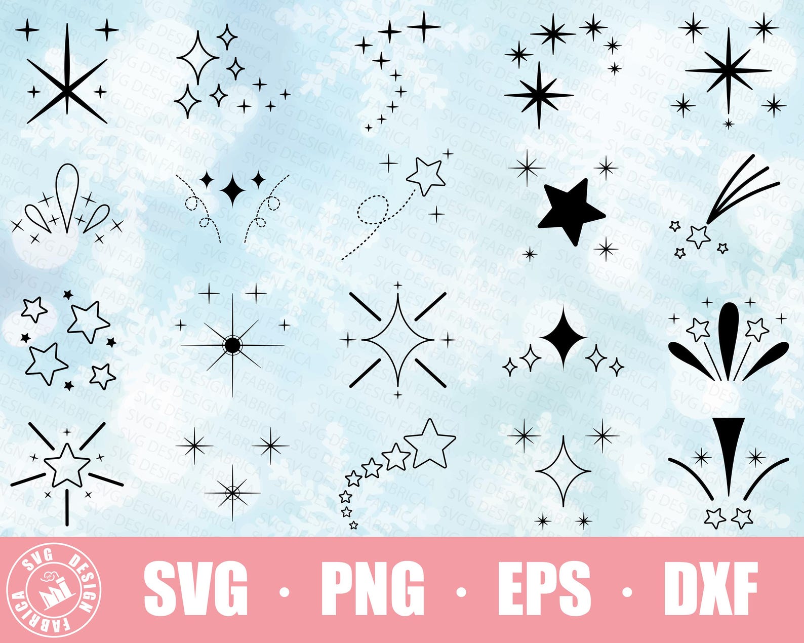Sparkle Svg / Stars Sparkle Svg / Sparkle Svg Cut Files for Cricut ...