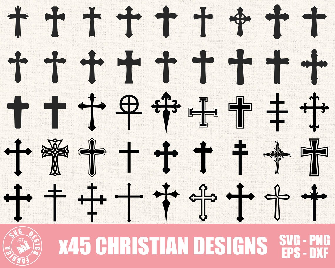 Cross Svg Bundle / Christian Cross Svg Bundle / Christian Svg / Faith ...