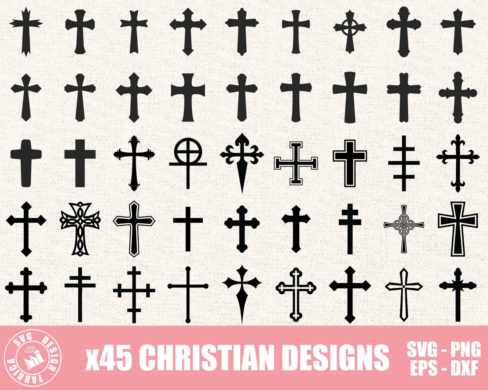 Cross Svg Bundle / Christian Cross Svg Bundle / Christian Svg / Faith ...