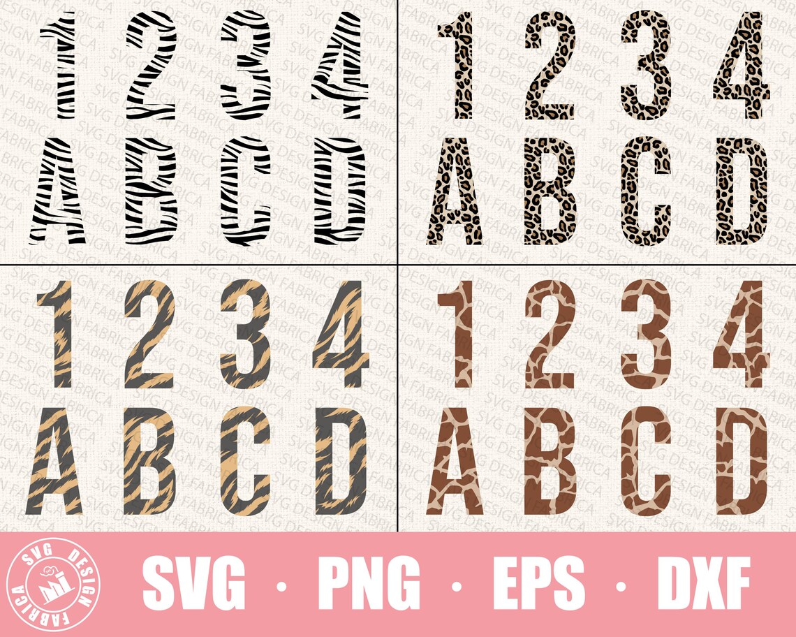 Leopard Font Svg /animal Font Safari Font Leopard Print Font / Leopard ...