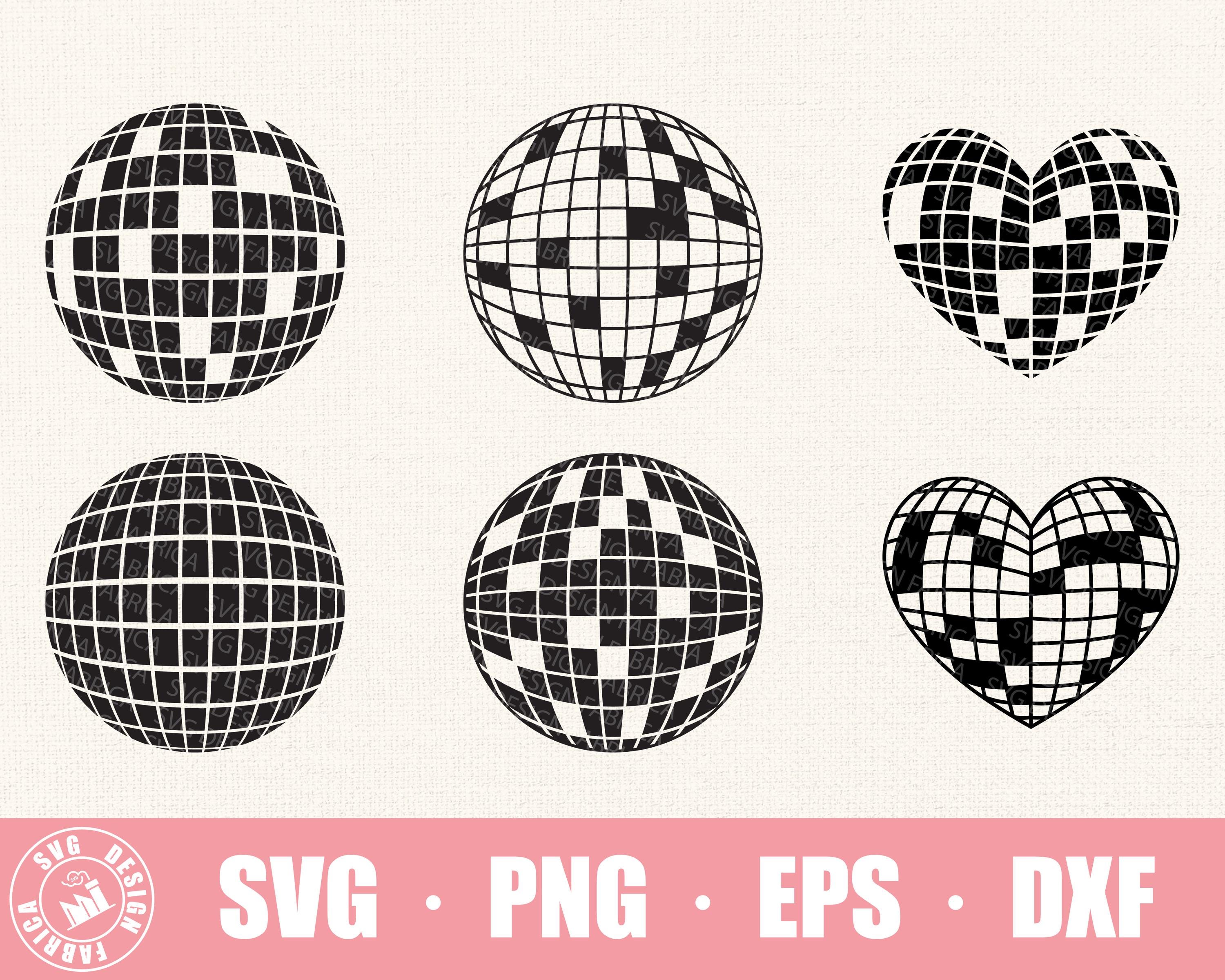 Disco Ball Svg / Disco Ball Png / Discoball Retro Svg / Groovy Svg ...