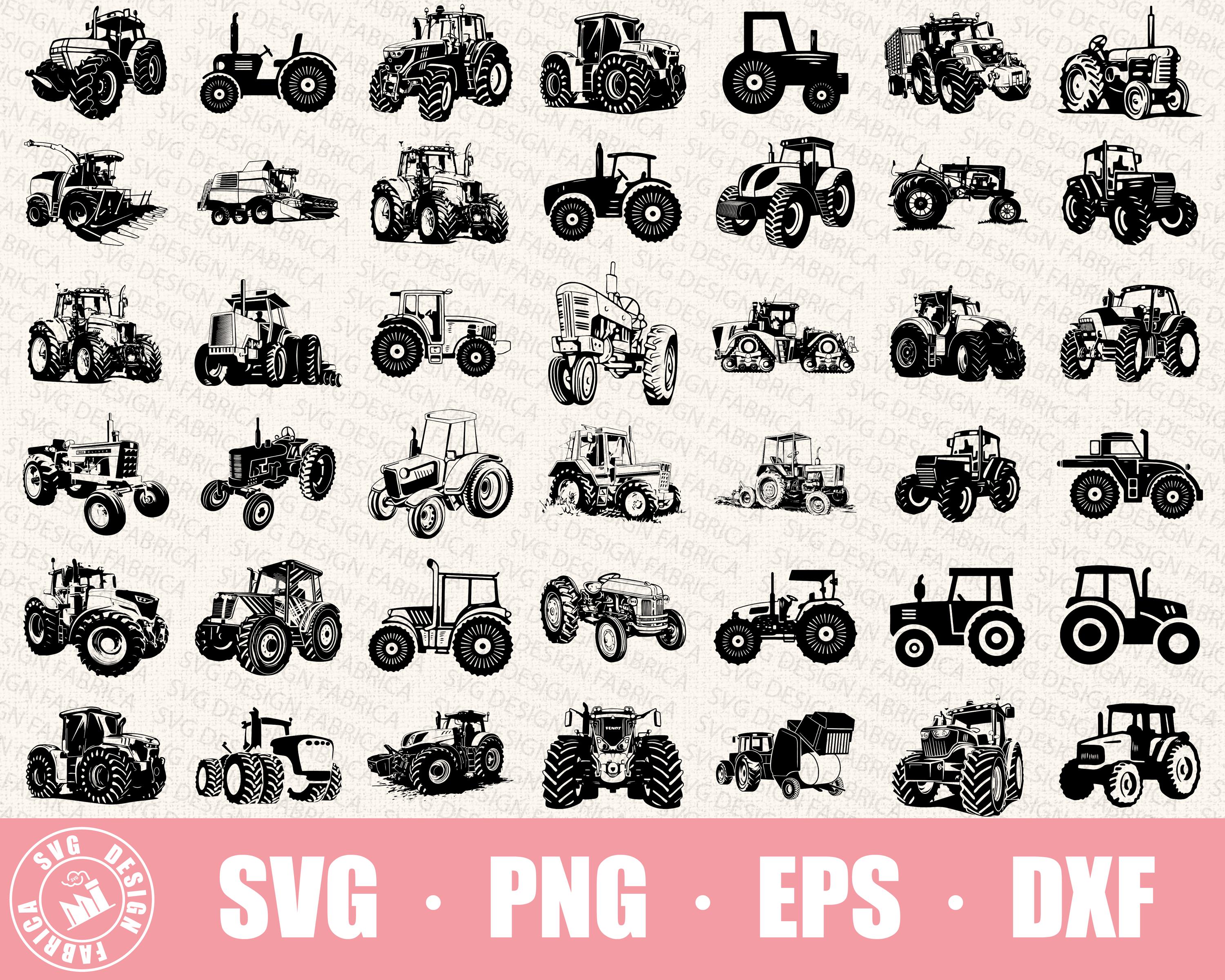 Tractor SVG Bundle / Tractor PNG Bundle / Tractor Clipart / Tractor SVG ...