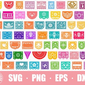 Papel Picado SVG Bundle / Papel Picado PNG Bundle / Papel Picado ...