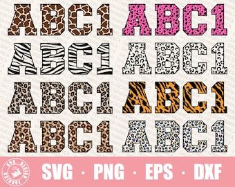 Leopard Font Animal Font Safari Font Leopard Print Font Leopard Spots ...