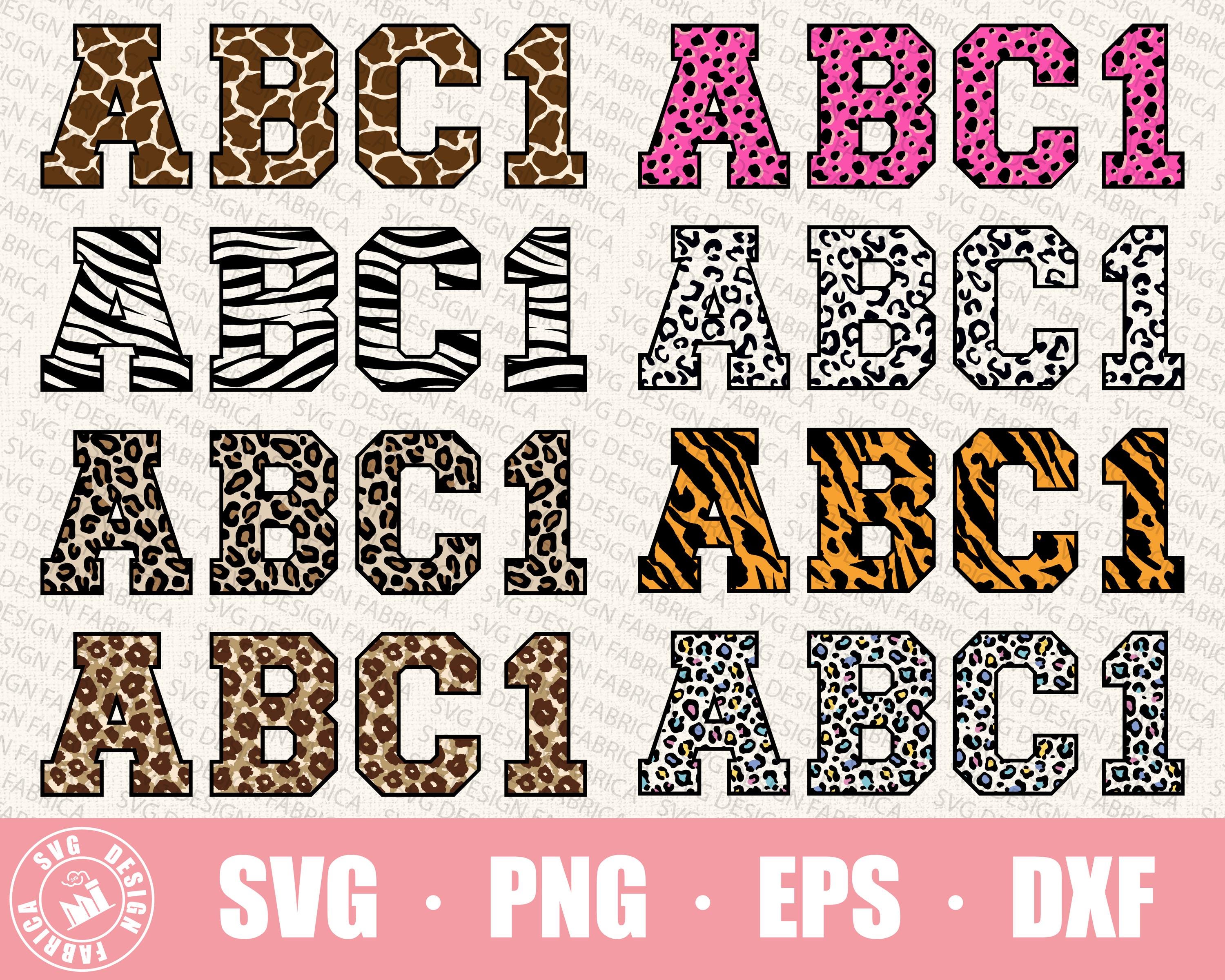 Leopard Font Svg /animal Font Safari Font Leopard Print Font / Leopard ...