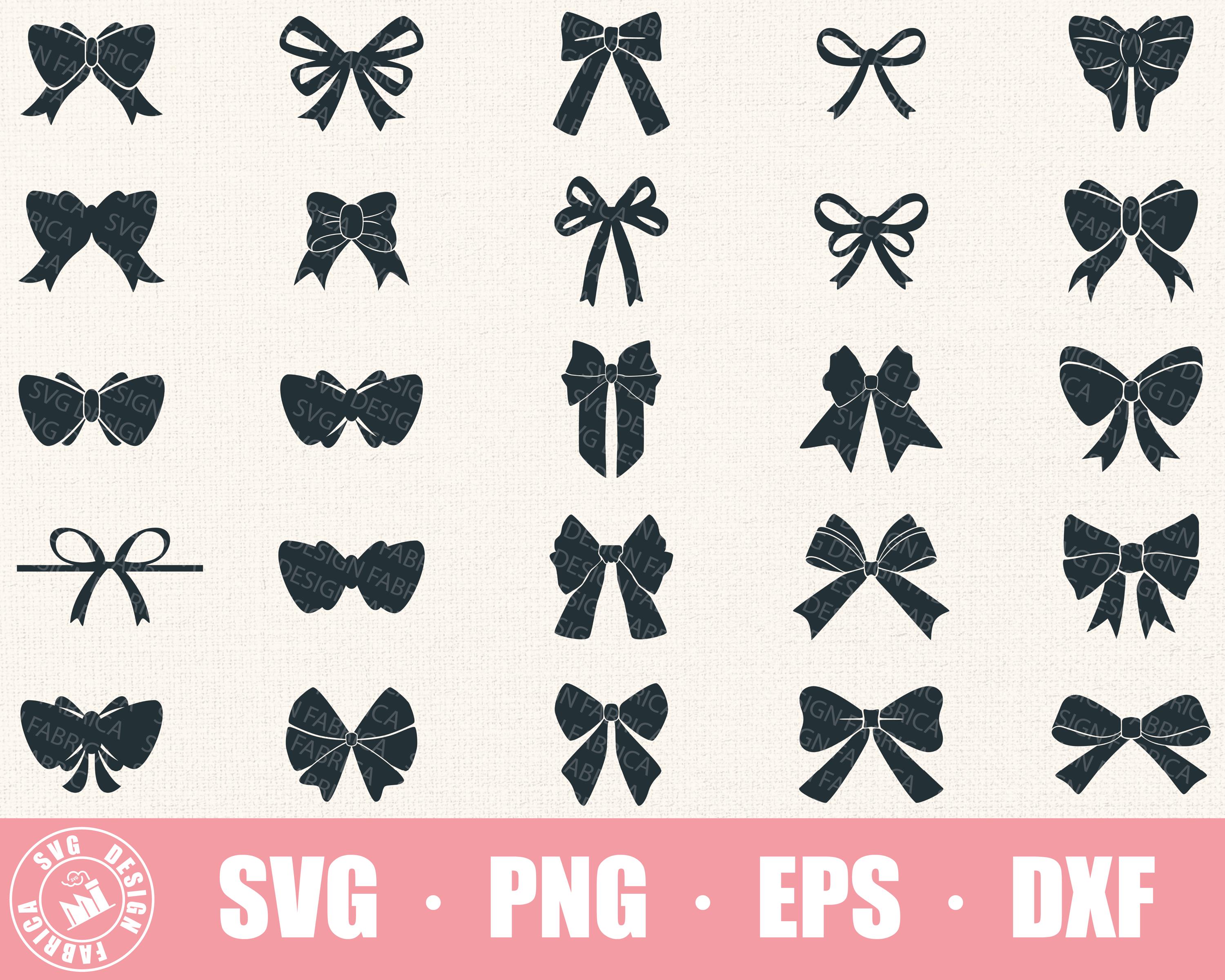 Boho Ribbon Svg Bundle / Coquette Bow Svg / Ribbon Svg / Bow Svg Png ...