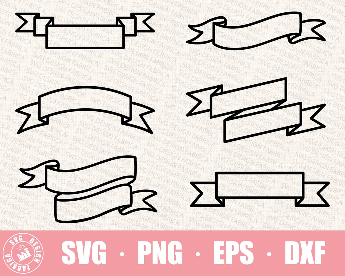 Banner Svg / Ribbon Svg Bundle / Ribbon Banner Svg Cut Files / Banners Svg for Cricut / Banner ...