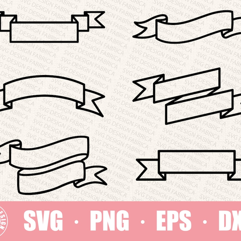Ribbon Banner Svg - Etsy