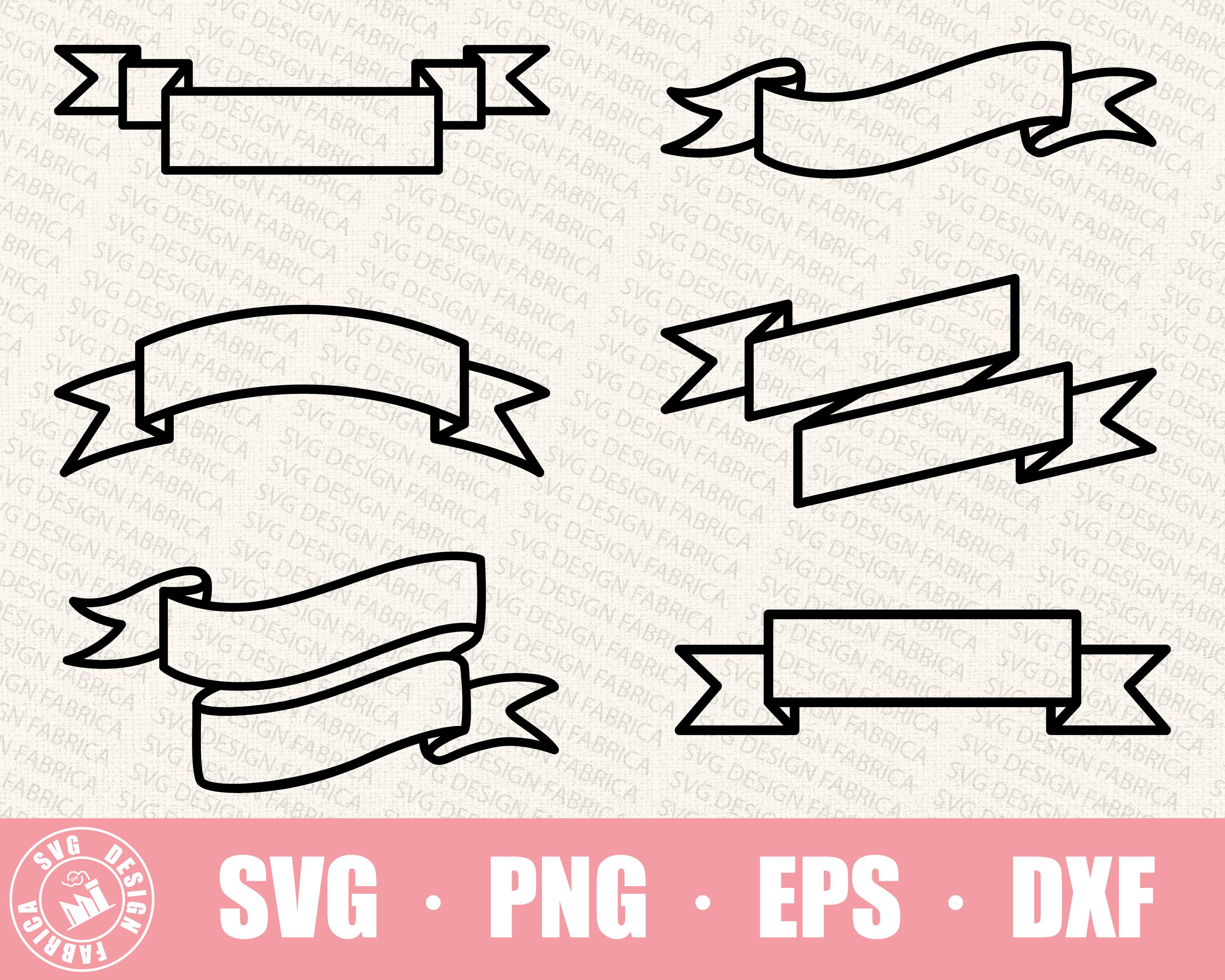 Banner Svg / Ribbon Svg Bundle / Ribbon Banner Svg Cut Files / Banners ...