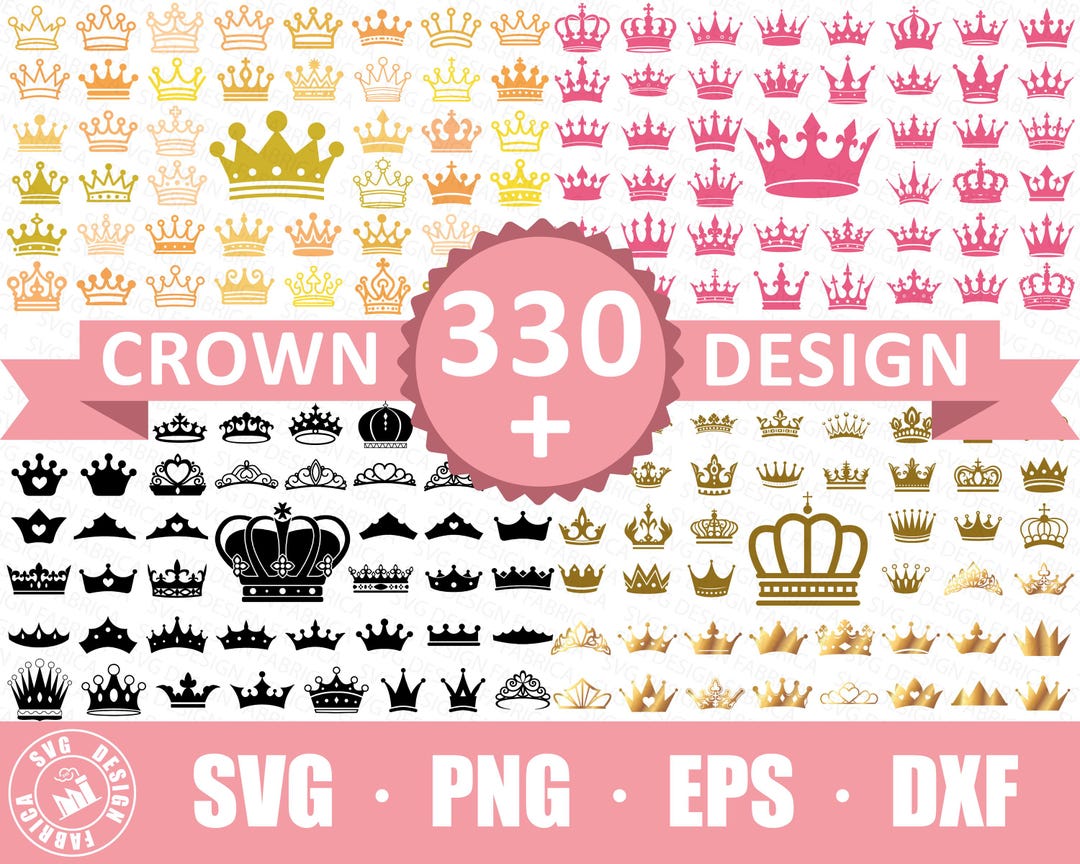 330+ Royal Crown Svg Bundle / Queen Crown Svg / Princess Crown ...