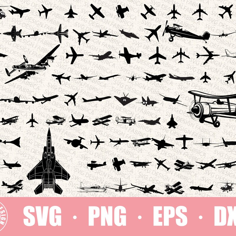 Plane Svg - Etsy