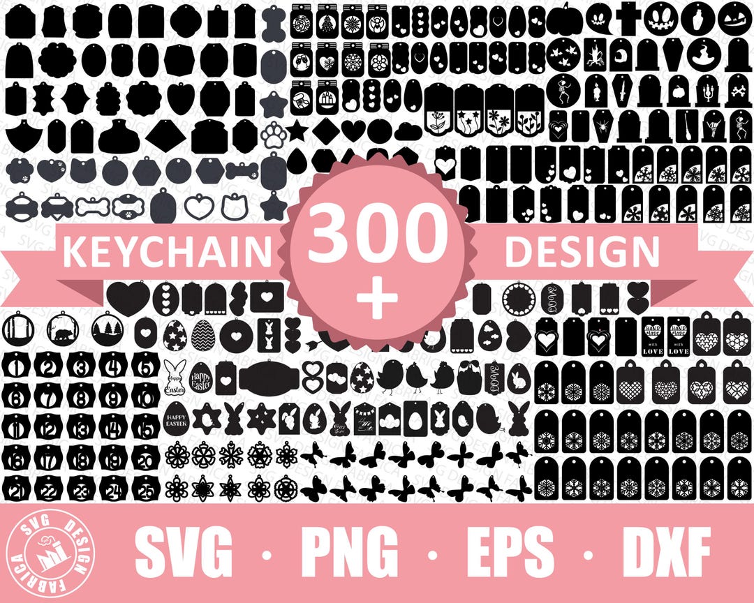 Keychain Svg / Tags Design Bundle / Motel Keychain Shape Png / Keychain ...