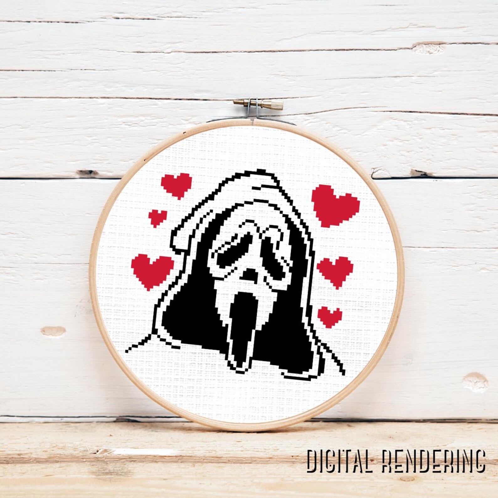 Ghostface Love Cross Stitch Pattern Mini - Etsy