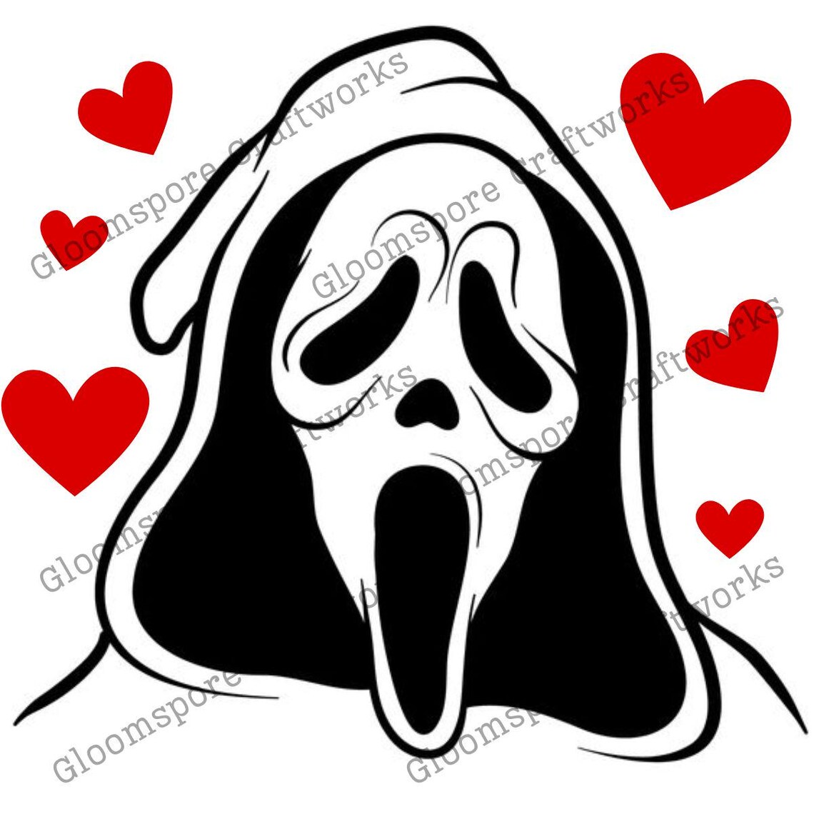Ghostface Love Cross Stitch Pattern Mini - Etsy