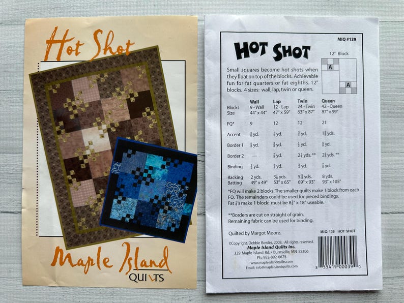 Maple Island Quilt Patterns - Etsy