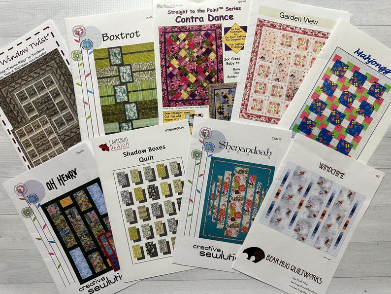 More Larger Print Quilt Patterns - Etsy