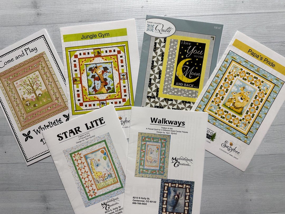 Children's Panel Quilt Patterns - Etsy