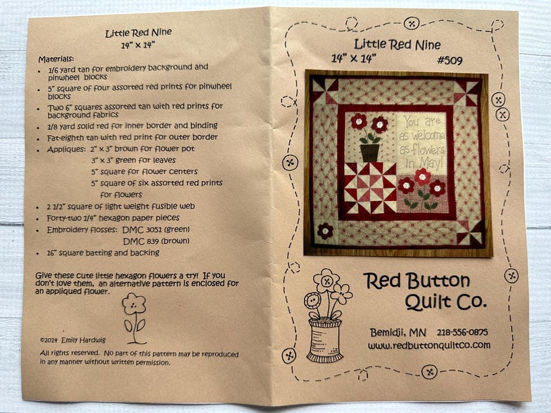 Red Button Quilt Co. Patterns - Etsy