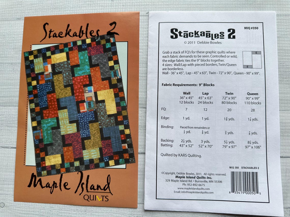 Maple Island Quilt Patterns - Etsy