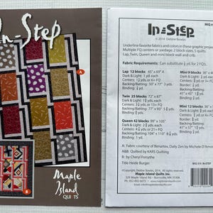 Maple Island Quilt Patterns - Etsy
