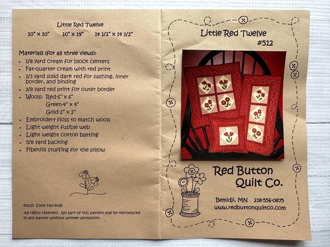 Red Button Quilt Co. Patterns - Etsy
