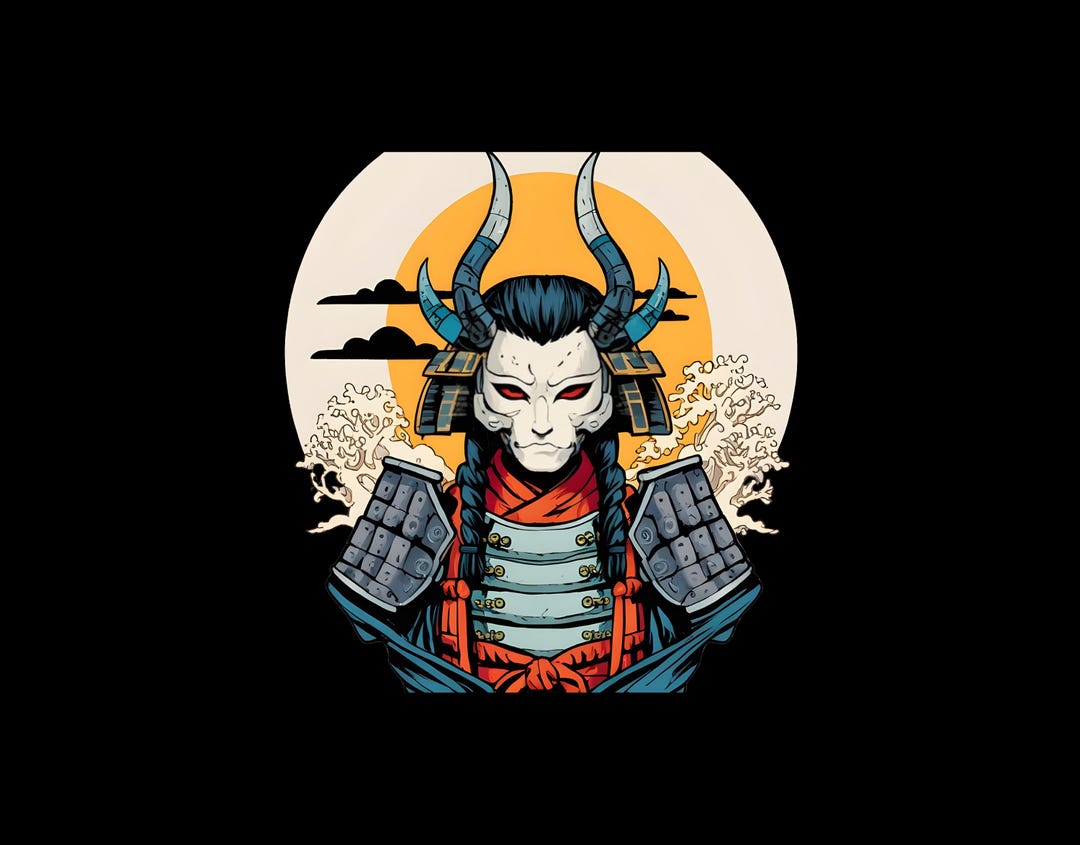 Japanese Samurai Theme, PNG, SVG - Design09 - Etsy