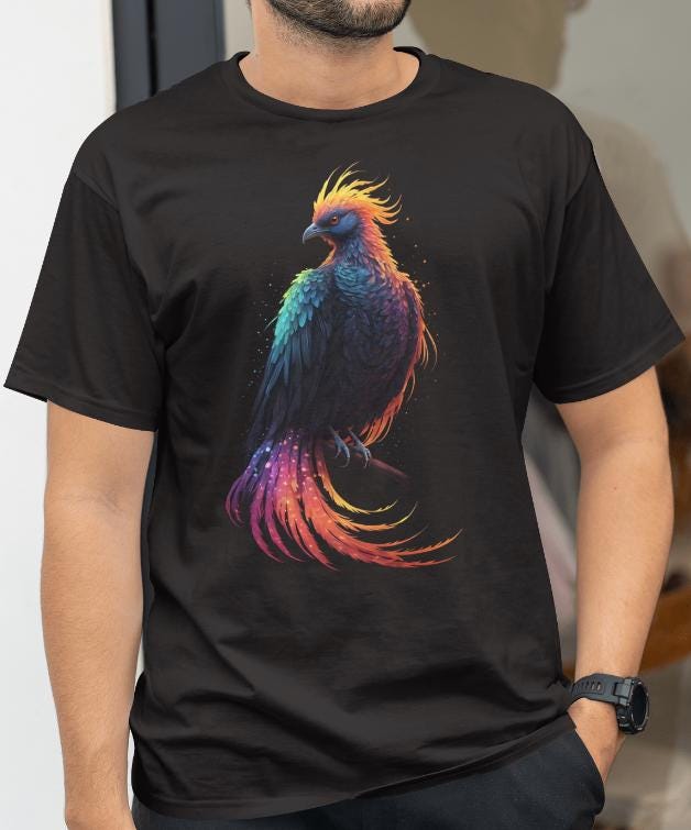 Neon Animal Designs Cool Neon Phoenix Designs PNG, SVG Bundle - Etsy