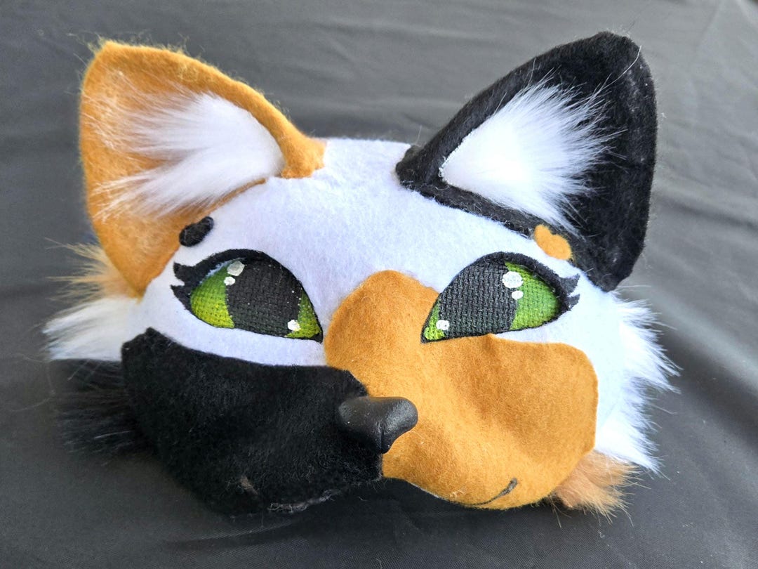 Therian/quadrobic Calico Cat Mask - Etsy