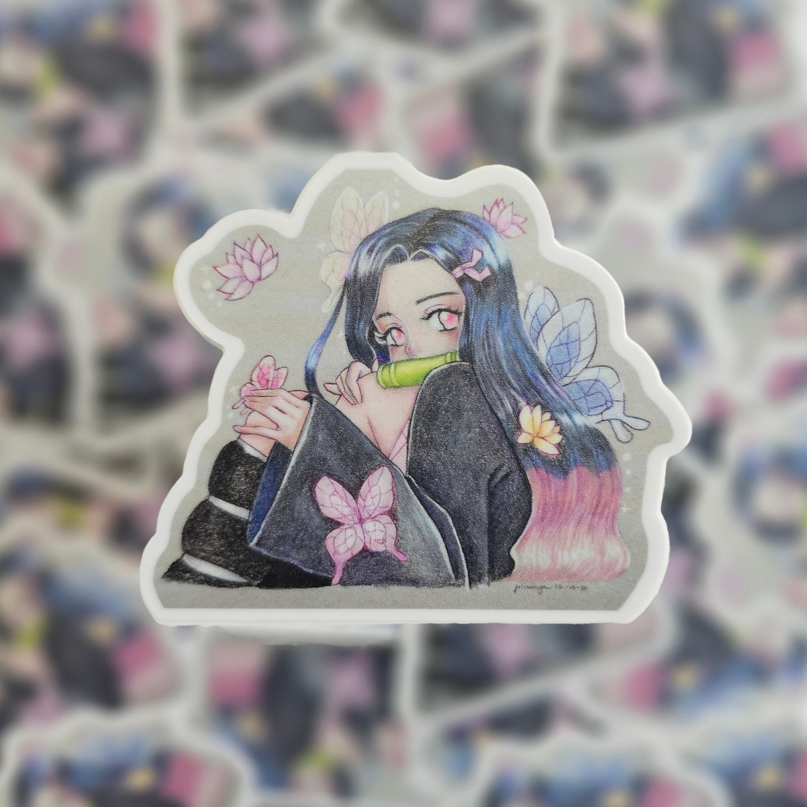 Demon Slayer Anime Sticker Waterproof Anime Sticker Nezuko for ...