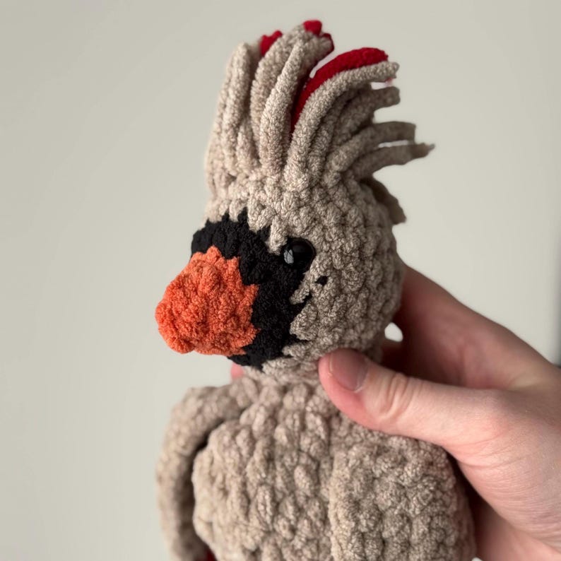 Crochet Northern Cardinal Lovey: Red Bird Plush Snuggler - Etsy
