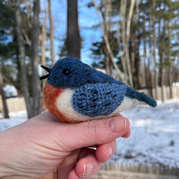 Needle Felted Bird - Etsy