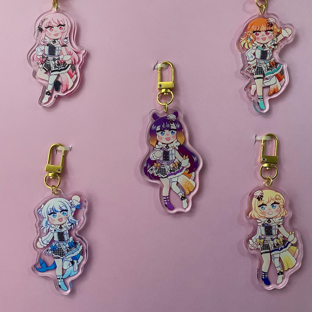 Hololive Myth Idol Keychains - Etsy