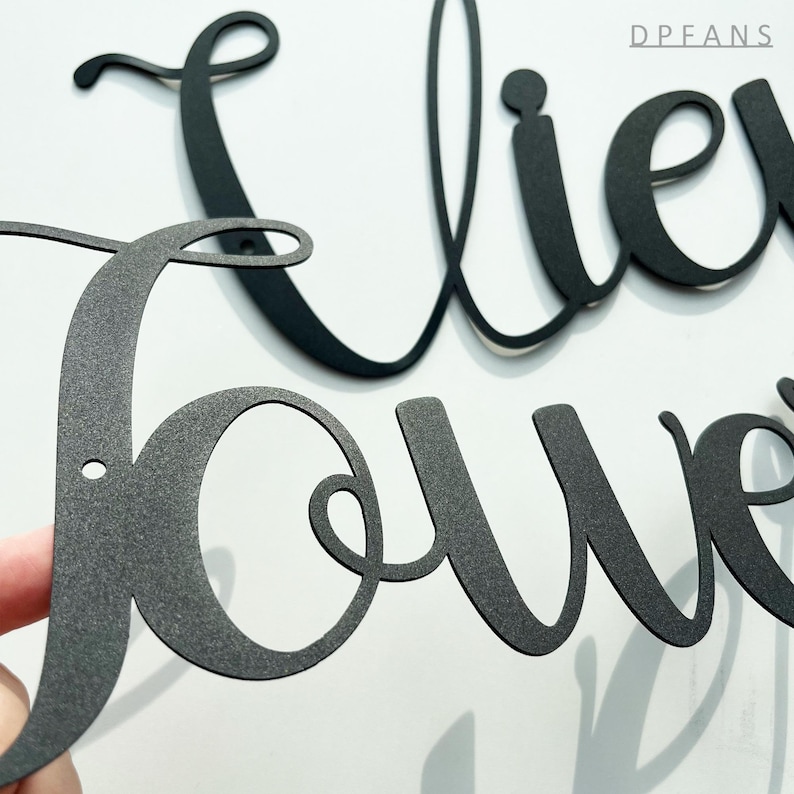 Custom Metal Script Font House Name Sign,outdoor House Name Plaque ...