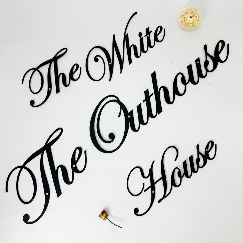 Custom Metal House Name Sign,outdoor House Name Plaque, Outdoor House ...