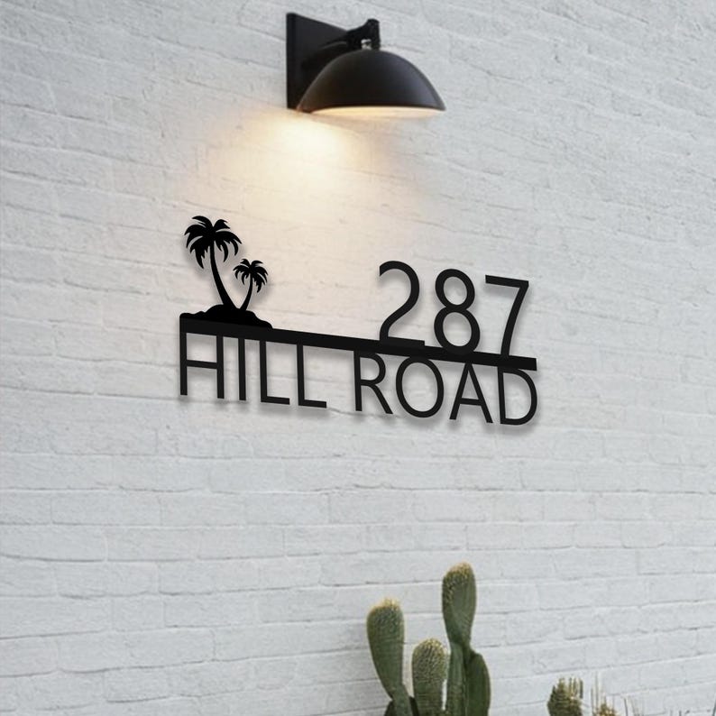 Custom Metal House Name Sign,outdoor House Name Plaque, Outdoor House ...