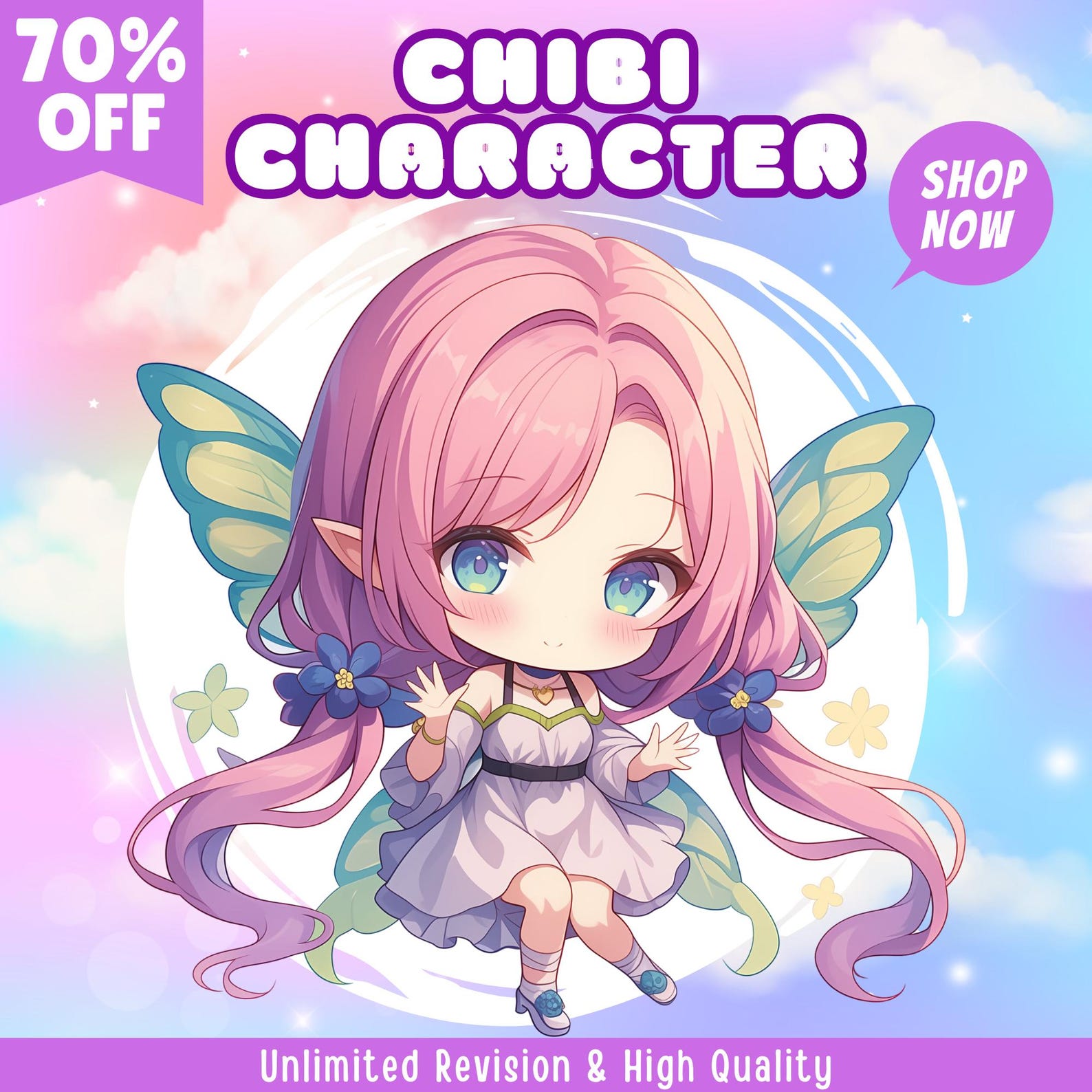 Custom Chibi Anime, Chibi Character, Custom Chibi Commission, Original ...