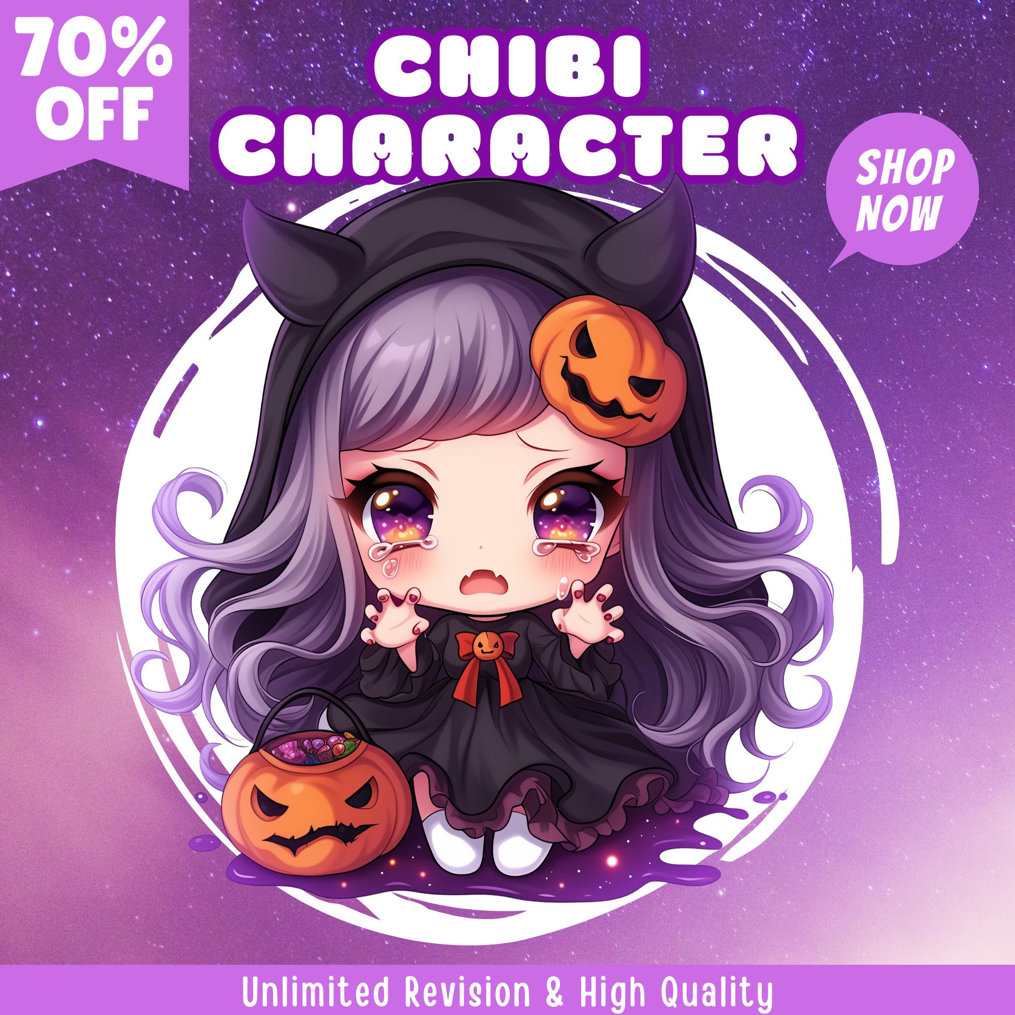 Custom Chibi Anime, Chibi Character, Custom Chibi Commission, Original ...