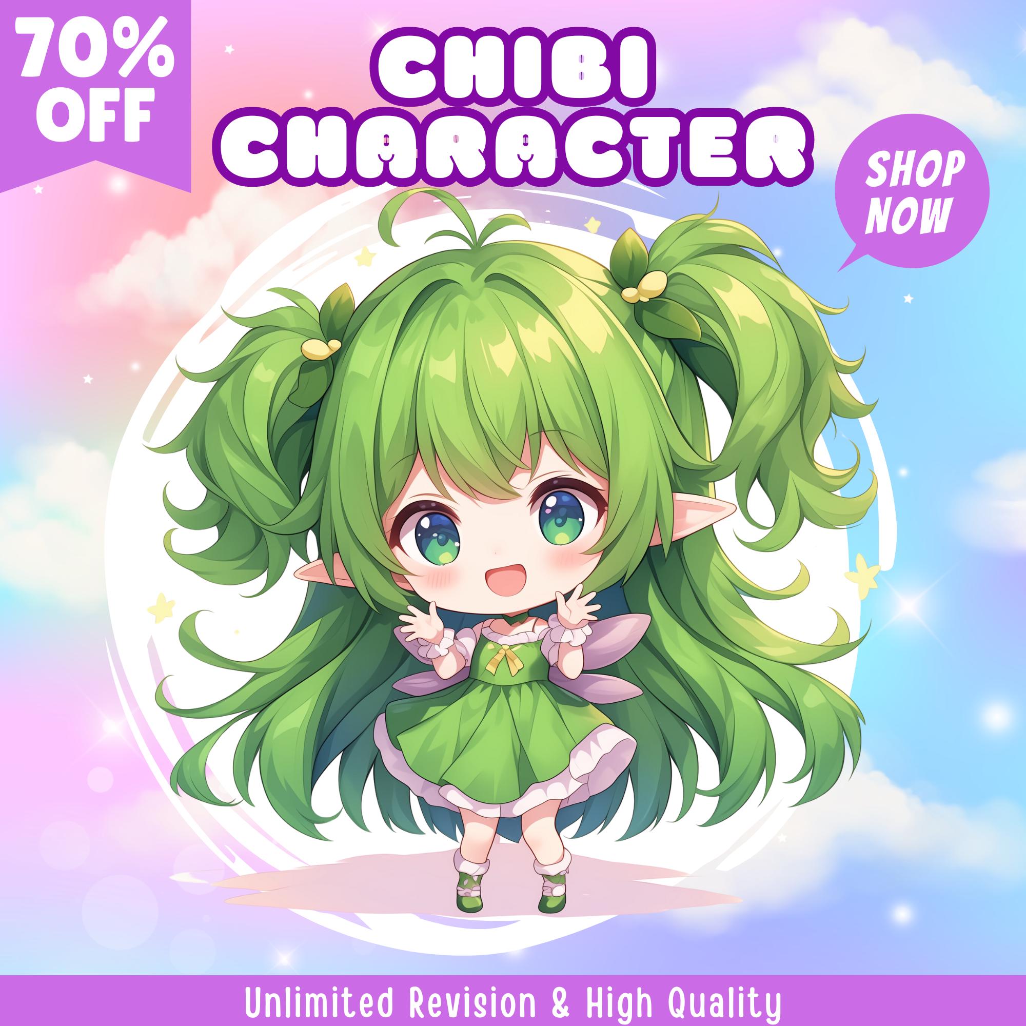 Custom Chibi Anime, Chibi Character, Custom Chibi Commission, Original ...