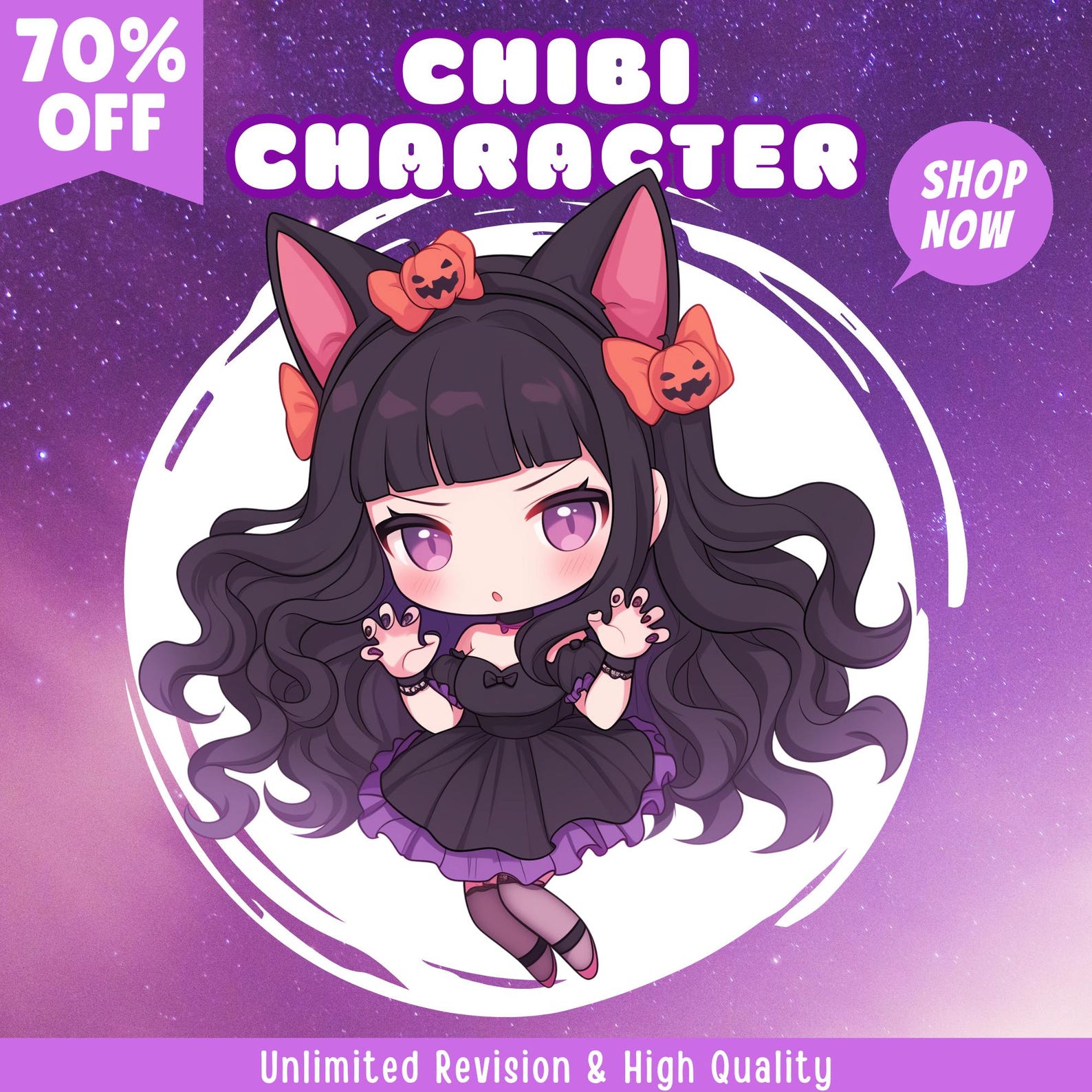 Custom Chibi Anime, Chibi Character, Custom Chibi Commission, Original ...