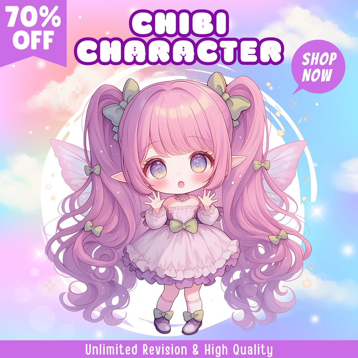 Custom Chibi Anime, Chibi Character, Custom Chibi Commission, Original ...