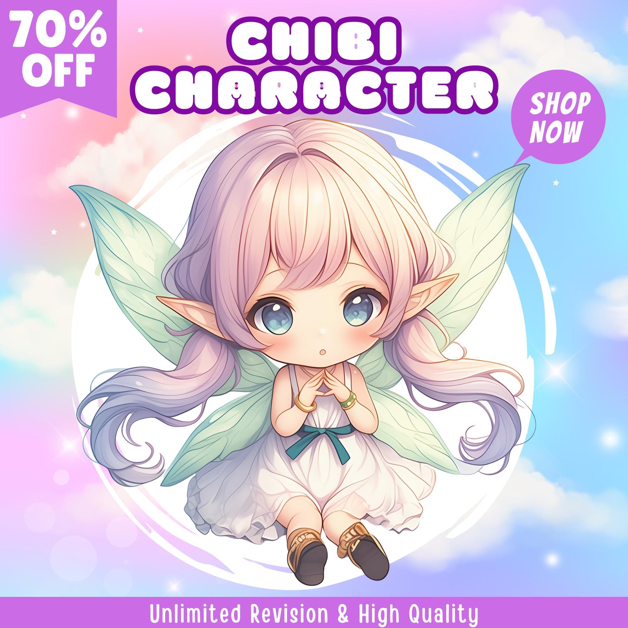 Custom Chibi Anime, Chibi Character, Custom Chibi Commission, Original ...