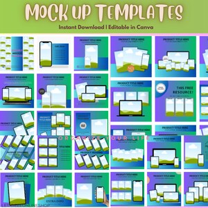 Mockup Editable Templates Canva Etsy Shopify Amazon Bundle Templates No ...