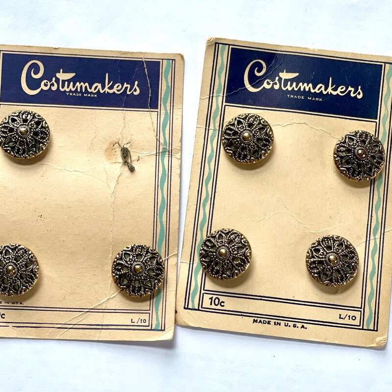 Metal Mirror Buttons - Etsy