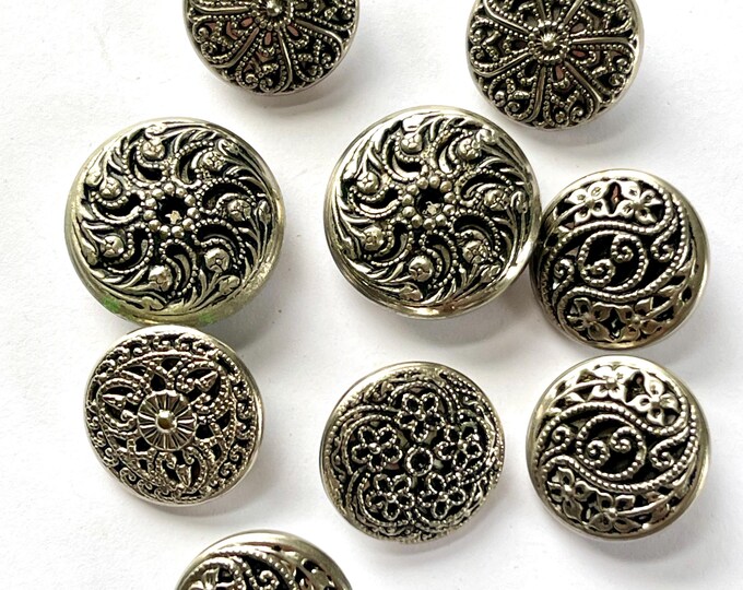 Vintage Mirror Back Twinkle Buttons - Etsy