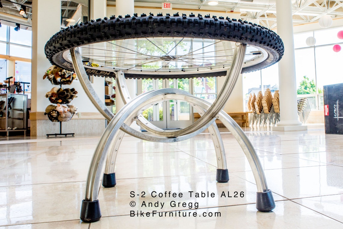 Bike Part (bicycle Wheels) Coffee Table - S-2 Aluminum MTB - Etsy