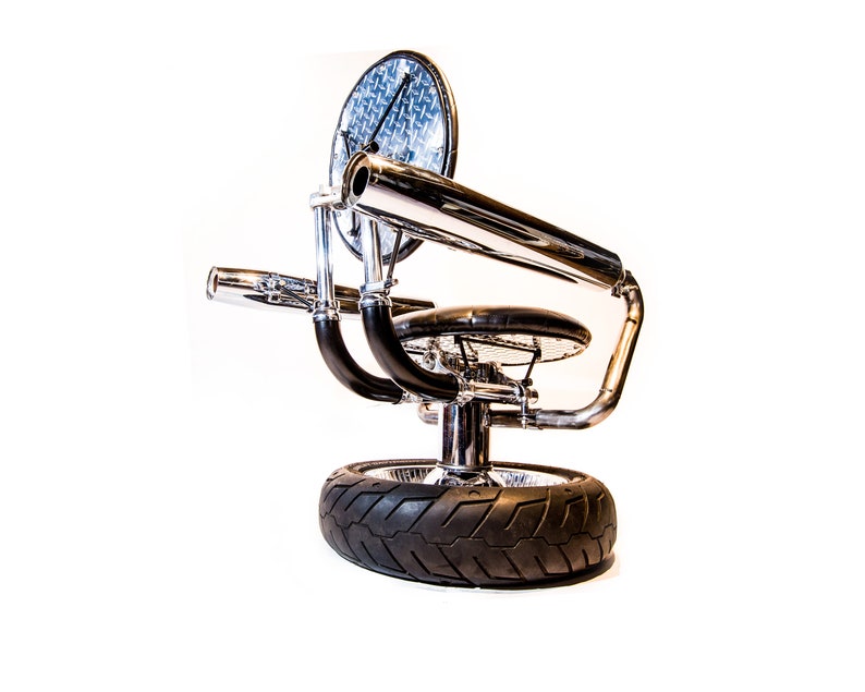Reused Motorcycle Part Chair With L Wheel Base. - Etsy Canada