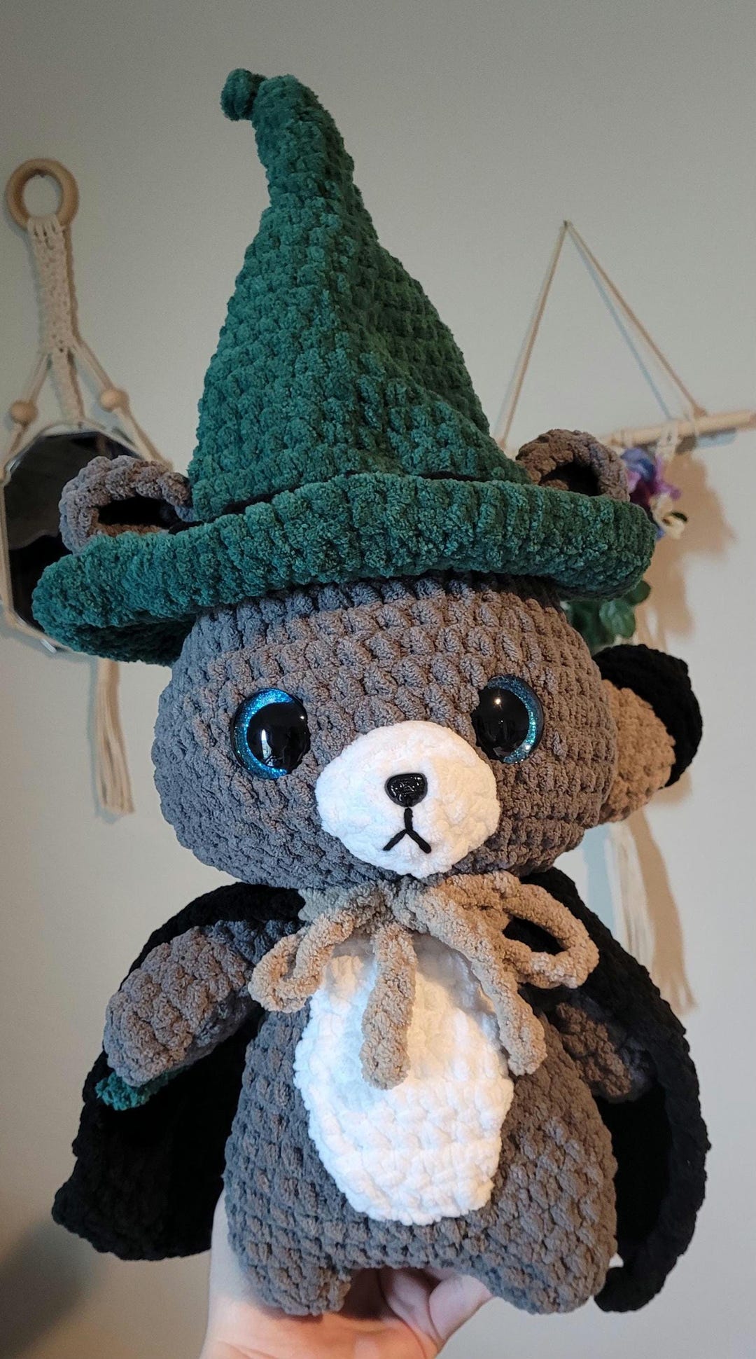 Crochet Wizard Squirrel Plushie ready to Ship - Etsy